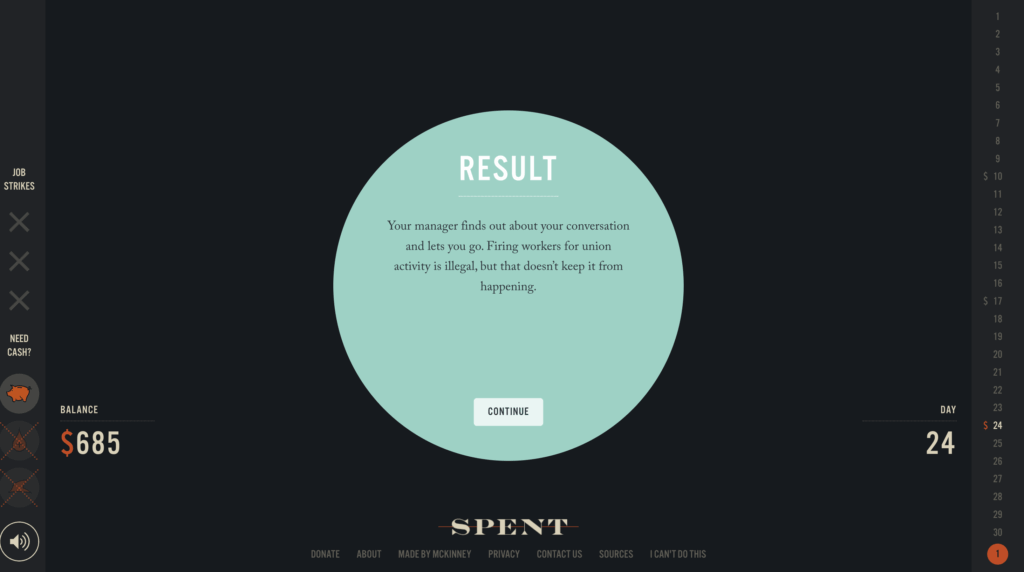 “Spent”: A Game on Poverty in America – The Mechanics of Magic